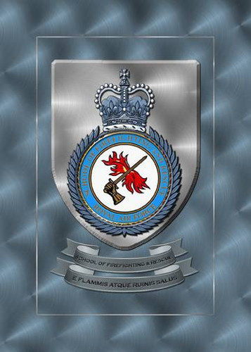 RAF SQUADRON CREST School Of Firefighting And Rescue | JACKS TAXI
