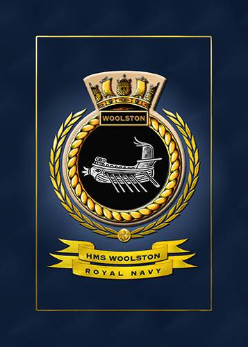 HMS WOOLSTON - SHIPS CREST | My Vxw Site Z4zmk6 1