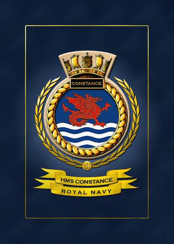 HMS CONSTANCE - SHIPS CREST | JACKS TAXI