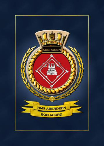 HMS ABERDEEN - SHIPS CREST | JACKS TAXI