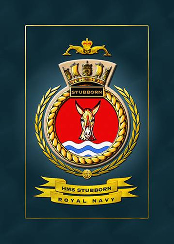 HMS STUBBORN - SUBMARINE - SHIPS CREST | JACKS TAXI