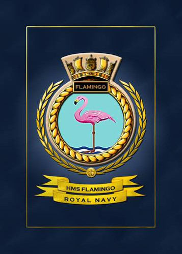 HMS FLAMINGO - SHIPS CREST | JACKS TAXI