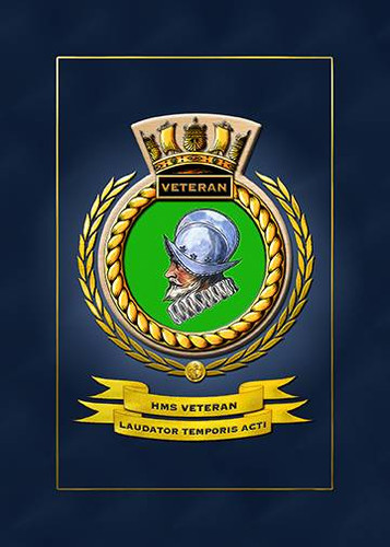 HMS VETERAN - SHIPS CREST | JACKS TAXI