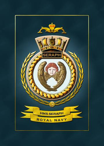 HMS SERAPH - SUBMARINE - SHIPS CREST | JACKS TAXI