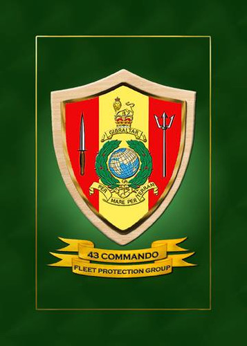 THE ROYAL MARINES - 43 COMMANDO FLEET PROTECTION GROUP - CREST | JACKS TAXI