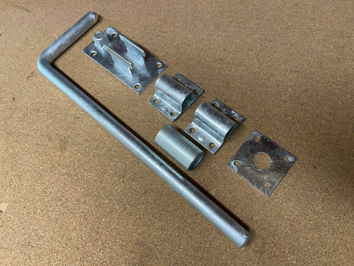 12 inch Galvanised Garage Door Drop Bolt | Gate Fittings Direct