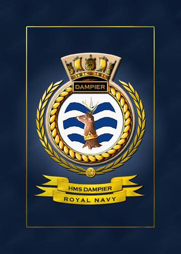 HMS DAMPIER - SHIPS CREST | JACKS TAXI