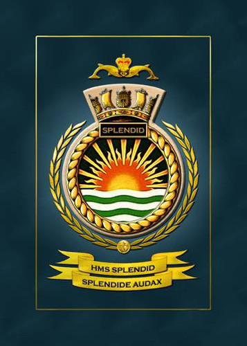 HMS SPLENDID - SUBMARINE - SHIPS CREST | JACKS TAXI
