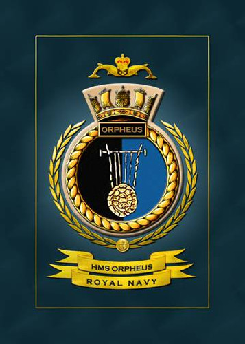 HMS ORPHEUS - SUBMARINE - SHIPS CREST | JACKS TAXI
