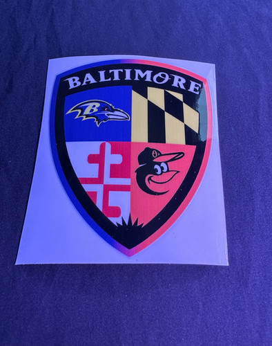 Baltimore Orioles and Ravens Shield Decal. | Creations by Phire