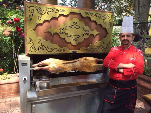 Roasted Lamb Machine Single Automatic Wood Fire | Arican Grills