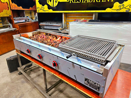 Gas and Lava Stone Grill Industrial 175 cm | Arican Grills