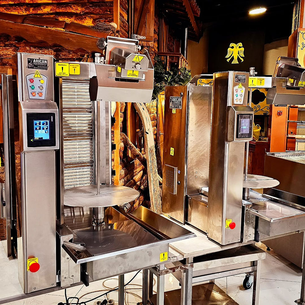 Robot Doner Shawarma Machines Full Automatic 4 Radian | Arican Grills