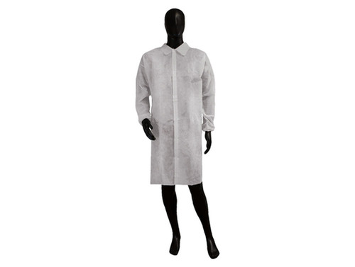 PE Coated Lab Coat- VW | Johnson Wilshire Safety Products