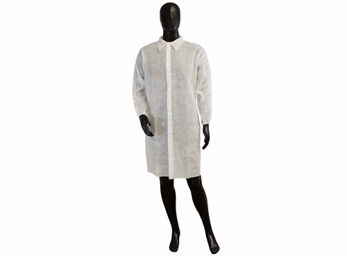 Polypropylene Lab Coat - PW5-LC | Johnson Wilshire Safety Products