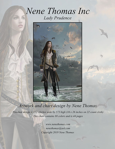 Lady Prudence Regular Cross-Stitch (Downloadable PDF) | nenethomasart.com