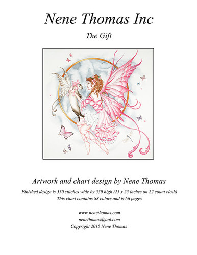 The Gift Regular Cross-Stitch (Downloadable PDF) | nenethomasart.com