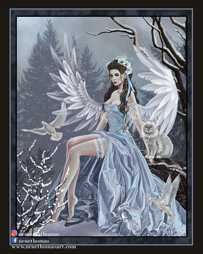 Winter Angel 8 x 10 Print | nenethomasart.com