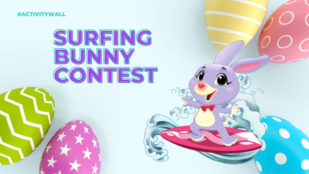 SURFING BUNNIES! | Art & Dance Studio