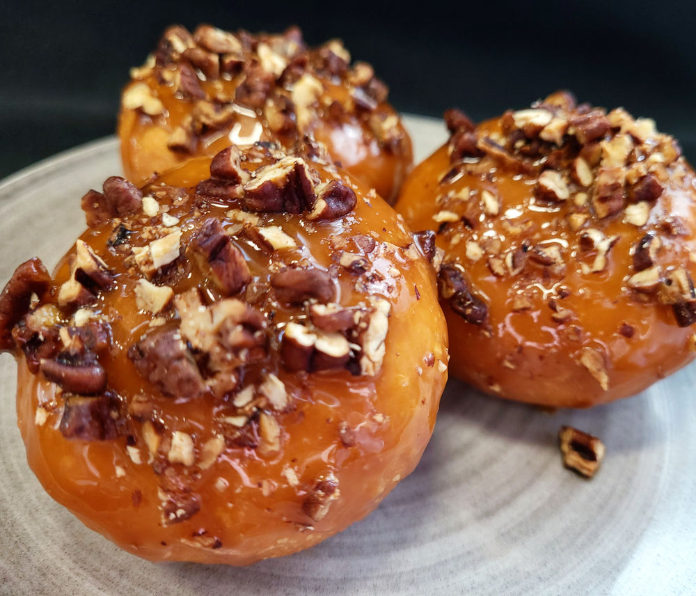 Toffee apple and pecan Doughnut recipe!