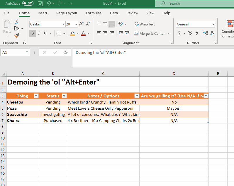 Microsoft Excel