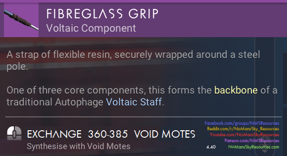 Fibreglass Grip | No Man's Sky Resources