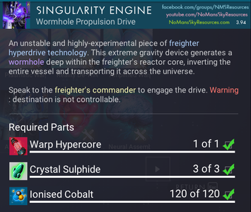 Singularity Engine | No Man's Sky Resources