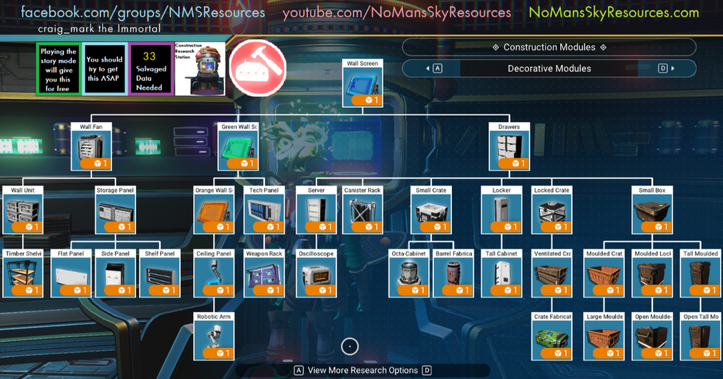 Recipes & Blueprints | No Man's Sky Resources