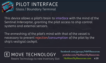 Pilot Interface | No Man's Sky Resources