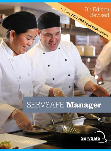 Servsafe Manager Book, 7th Ed. Revised 2022 FDA Food Code English ...