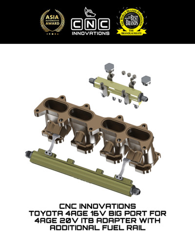 TOYOTA 4AGE 16V BIG PORT FOR 4AGE 20V ITB ADAPTER WITH ADDITIONAL FUEL ...