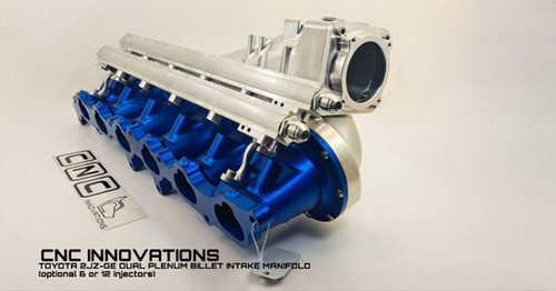 TOYOTA 2JZ-GE DUAL PLENUM BILLET INTAKE MANIFOLD (optional 6 or 12 ...