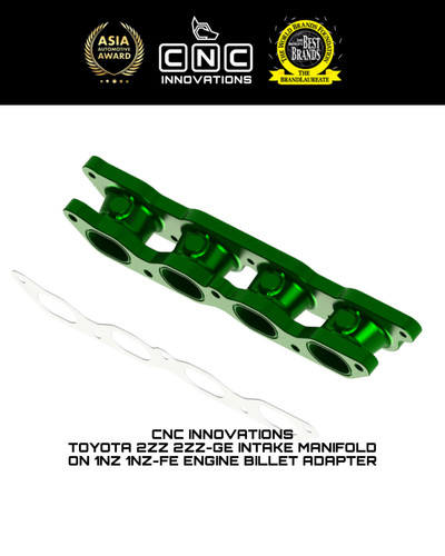 TOYOTA 2ZZ 2ZZ-GE INTAKE MANIFOLD ON 1NZ 1NZ-FE ENGINE BILLET ADAPTER ...