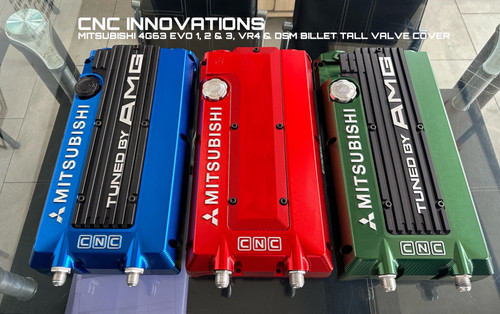 MITSUBISHI 4G63 EVO 1, 2 & 3, VR4 & DSM BILLET TALL VALVE COVER | CNC ...