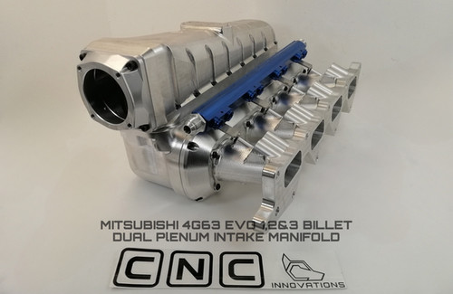 MITSUBISHI 4G63 EVO 1, 2 & 3 , DSM 2G DUAL PLENUM BILLET INTAKE ...