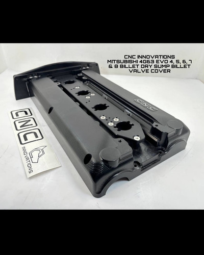 MITSUBISHI 4G63 EVO 4, 5, 6, 7 & 8 BILLET DRY SUMP BILLET VALVE COVER ...