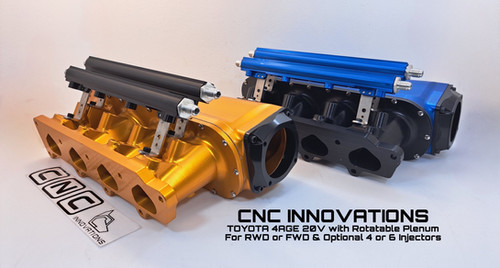 TOYOTA 4AGE 20V BLACK TOP SIDE-FEED RWD BILLET INTAKE MANIFOLD | CNC ...