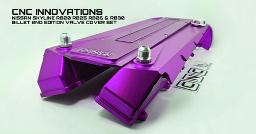 NISSAN SKYLINE RB20 RB25 RB26 & RB30 BILLET 2ND EDITION VALVE COVER SET ...