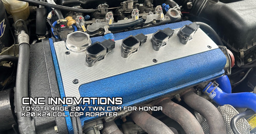 TOYOTA 4AGE 20V TWIN CAM FOR HONDA K20 K24 COIL COP ADAPTER | CNC ...