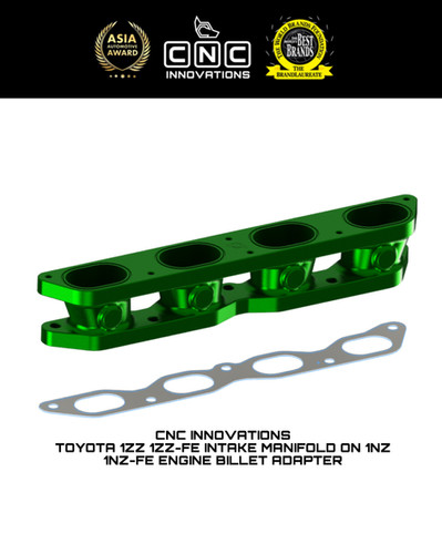 TOYOTA 1ZZ 1ZZ-FE INTAKE MANIFOLD ON 1NZ 1NZ-FE ENGINE BILLET ADAPTER ...