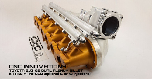 TOYOTA 2JZ-GE DUAL PLENUM BILLET INTAKE MANIFOLD (optional 6 or 12 ...