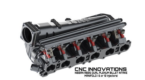NISSAN RB26 DUAL PLENUM BILLET INTAKE MANIFOLD (6 or 12 Injectors ...