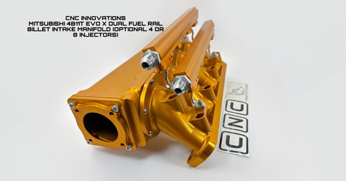 MITSUBISHI 4B11T EVO X DUAL FUEL RAIL BILLET INTAKE MANIFOLD (OPTIONAL ...
