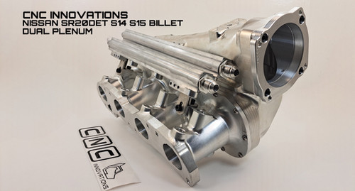 NISSAN SR20DET S14 S15 BILLET DUAL PLENUM INTAKE (optional 4 or 8 ...