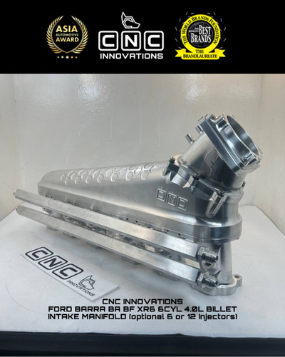 FORD BARRA BA BF XR6 6CYL 4.0L BILLET INTAKE MANIFOLD (optional 6 or 12 ...