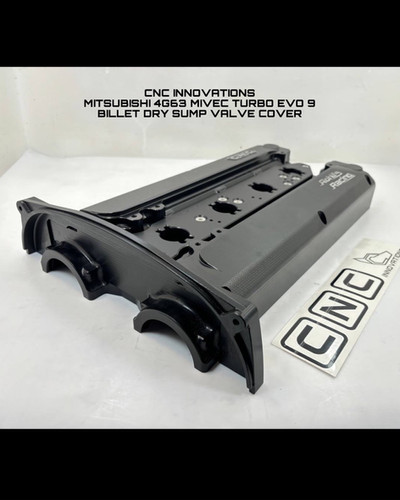 MITSUBISHI 4G63 MIVEC TURBO EVO 9 BILLET DRY SUMP VALVE COVER | CNC ...
