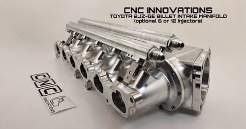TOYOTA 2JZ-GE BILLET INTAKE MANIFOLD (optional 6 or 12 injectors) | CNC ...