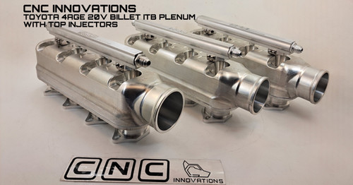 TOYOTA 4AGE 20V BILLET ITB PLENUM WITH TOP INJECTORS | CNC INNOVATIONS