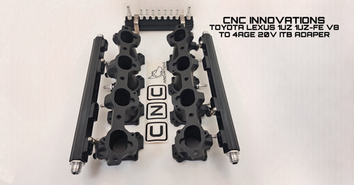 TOYOTA LEXUS 1UZ 1UZ-FE V8 TO 4AGE 20V ITB ADAPER | CNC INNOVATIONS