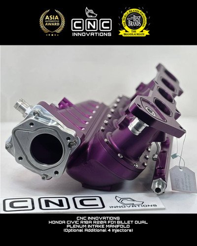 HONDA CIVIC R18A R20A FD1 BILLET DUAL PLENUM INTAKE MANIFOLD (optional ...